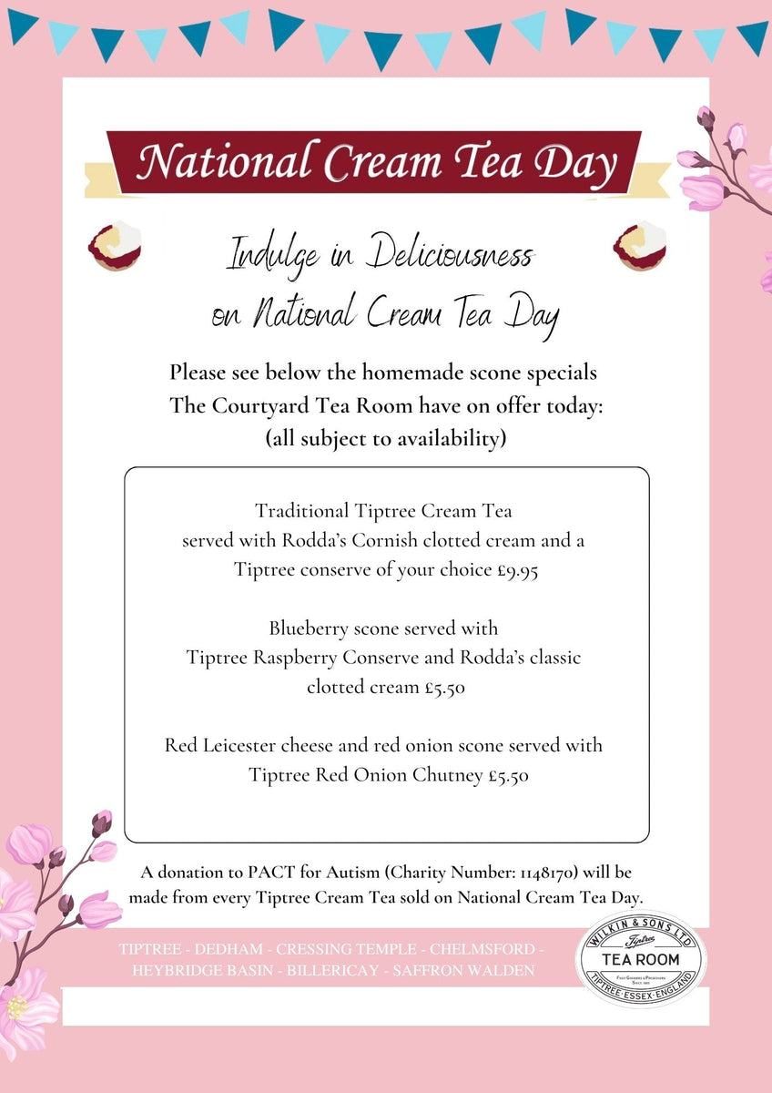 Courtyard Cream Tea Specials – Tiptree Tea Rooms