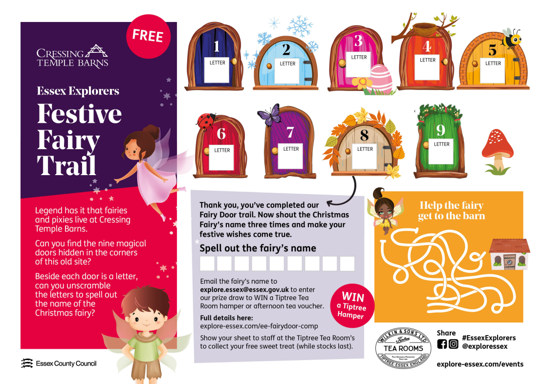 Magical Fairy Door Adventure at Cressing Temple Barns – Tiptree Tea Rooms